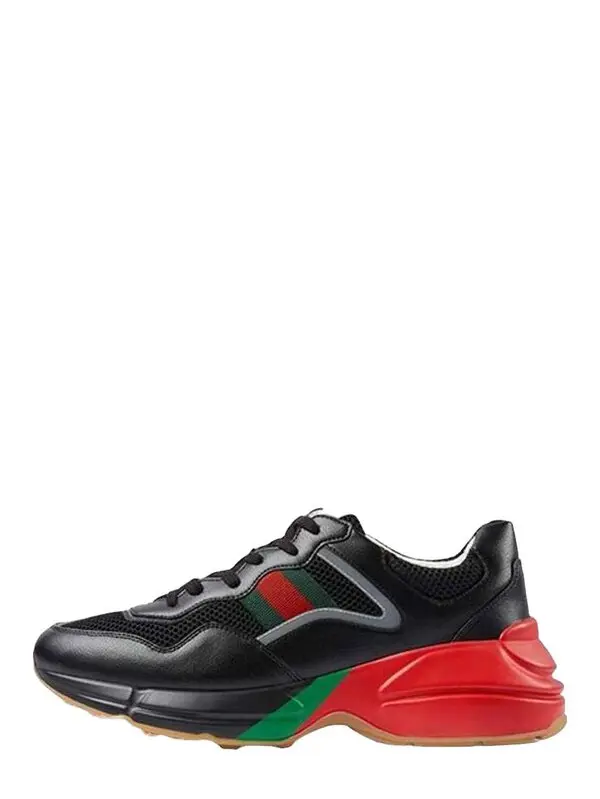 Gucci Rhyton Sneakers - Black/red/green
