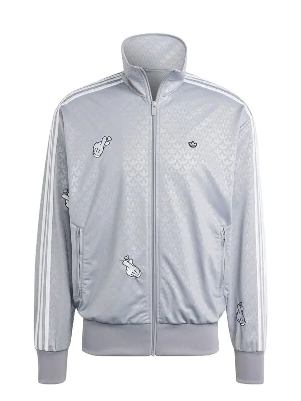 Adidas Originals X Mickey Mouse Monogram Track Jacket - Grey