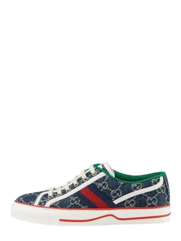 Gucci Tennis 1977 Denim Sneakers - Dark Blue/ivory