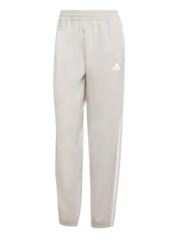 Adidas Train Essentials 3 Stripes Woven Pants - Beige/white