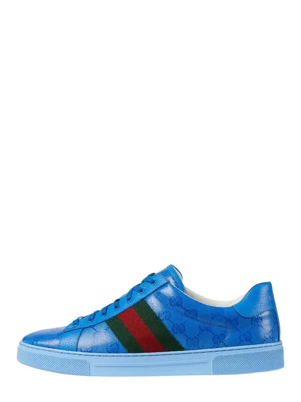 Gucci Ace Gg Crystal Canvas Sneakers - Blue
