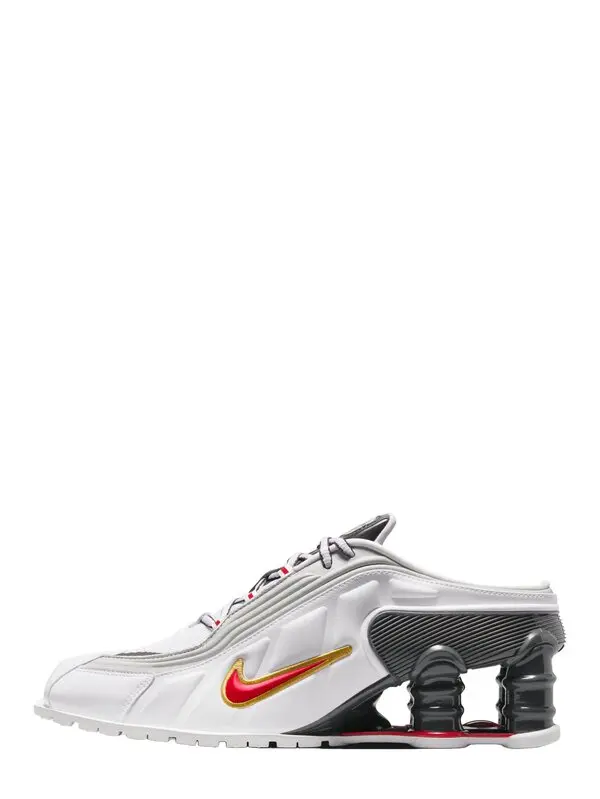 Nike X Martine Rose Shox Mr4 Mule - White/metallic Platinum/dark Charcoal
