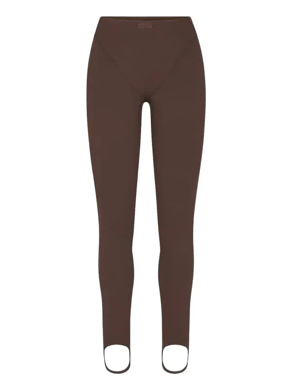 Nike X Skims Matte V-line Stirrup Legging - Dark Sepia