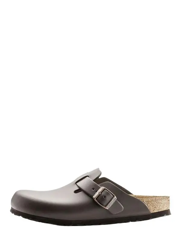 BIRKENSTOCK Boston Leather Clogs - Brown
