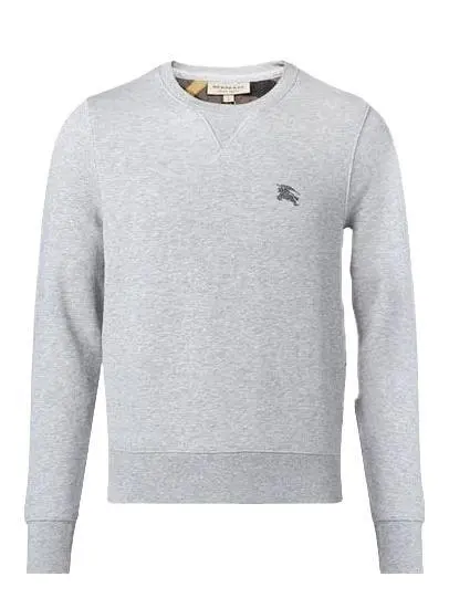 Burberry Embroidered Horse Riding Pullover - Grey