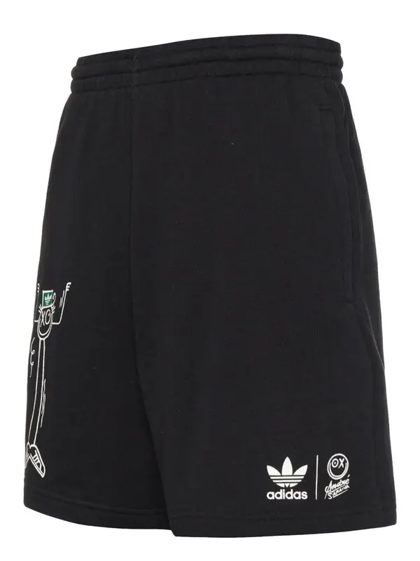 Adidas Originals Cartoon Print Straight Shorts - Default Color