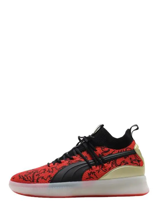 PUMA Clyde Court London Calling High Top Sneakers - Black/red