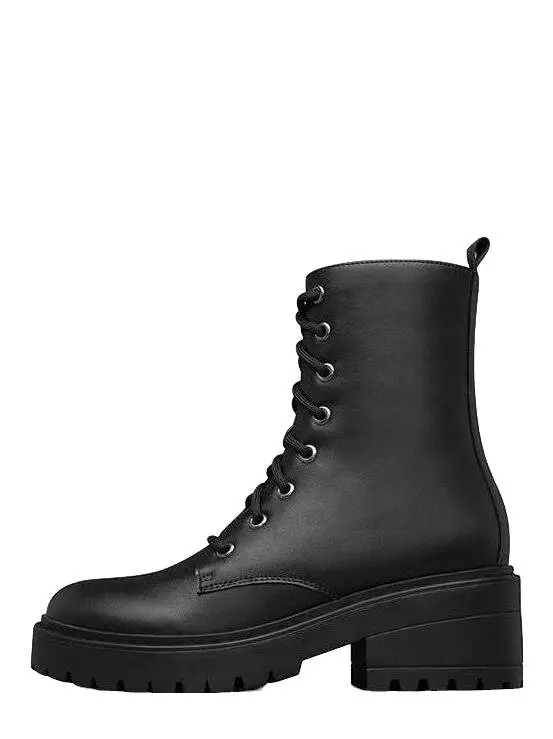 Sketchers Lace-up Combat Boots - Black