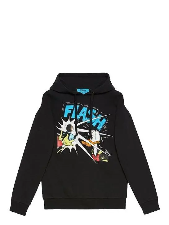 Gucci X Disney "flash" Printed Long Sleeve Sweater - Black
