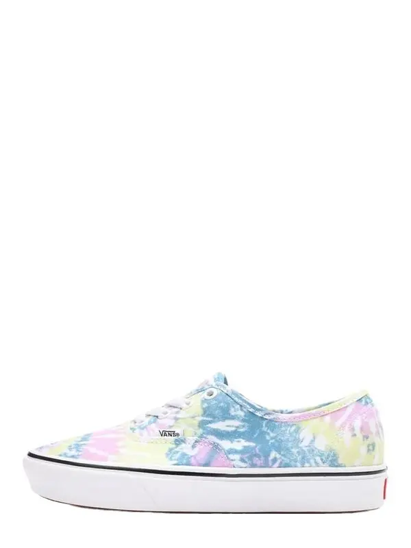 VANS Authentic Comfycush "tie-dye" Sneakers - White/blue
