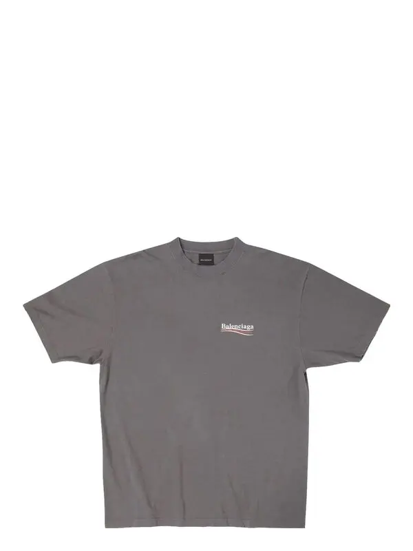 Balenciaga Political Campaign T-shirt Large Fit - Grey