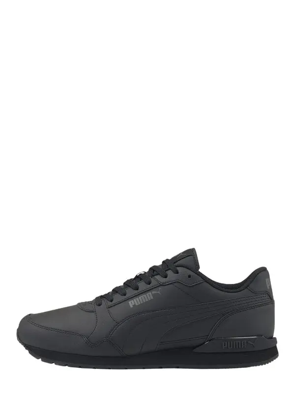 PUMA St Runner V3 Leather 'triple Black - Black/black
