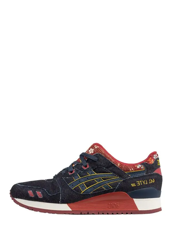 Asics Gel Lyte 3 Japanese Denim 'kimono' Sneakers - Navy Blue/navy Blue