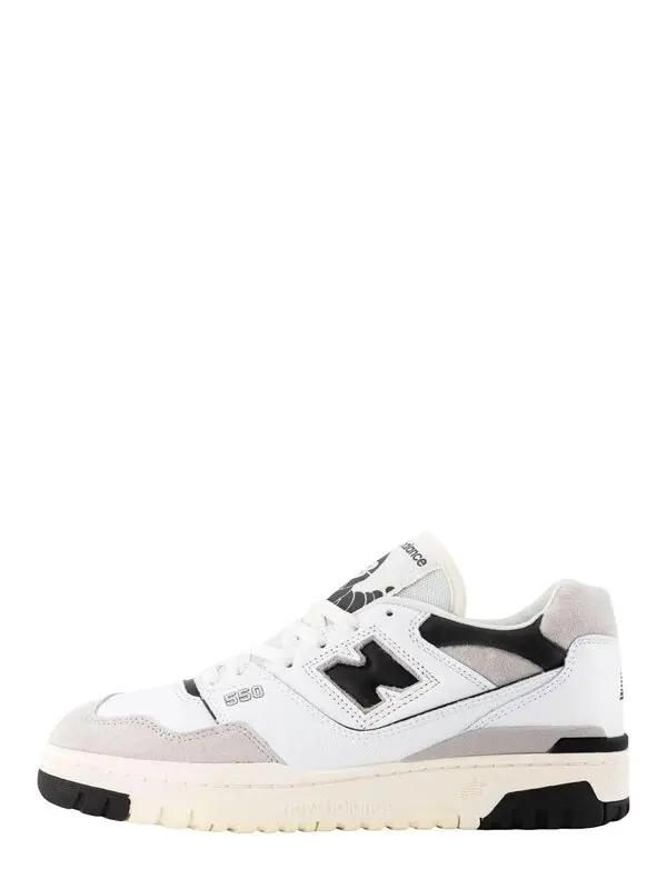 NEW BALANCE 550 Lace Up Sneakers - White/black