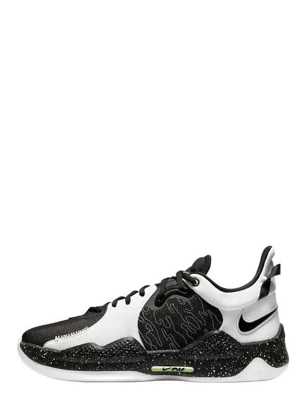 Nike Pg 5 Ep Basketball Sneakers - Black/white/volt
