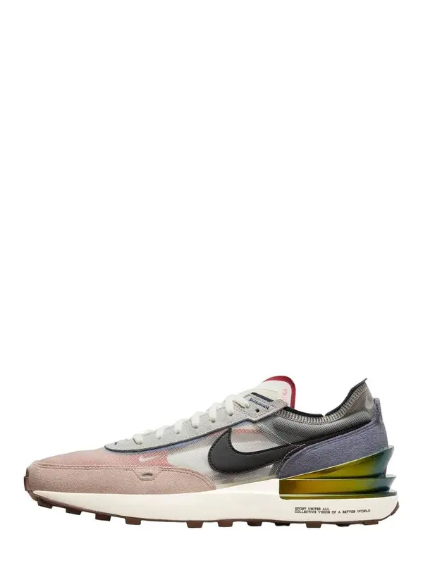 Nike Waffle One "the Great Unity" Athletic Sneakers - Black/pink/blue
