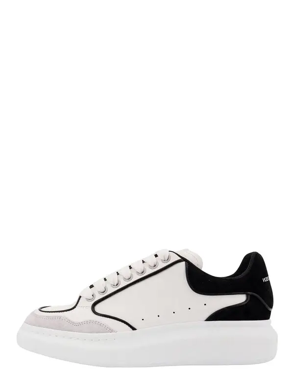 Alexander McQueen Oversized Leather Sneakers - White/black