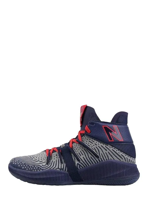 NEW BALANCE Omn1s High Top Athletic Sneakers - Light Gray/dark Blue