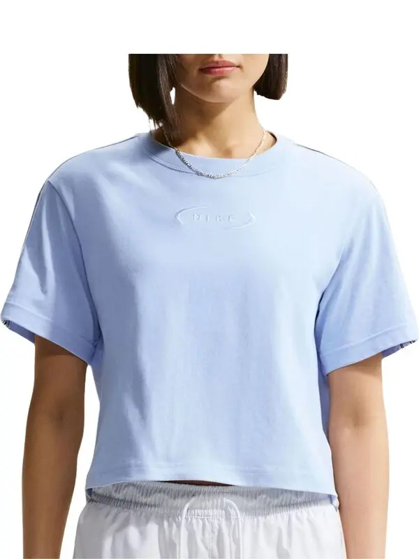 Nike Classic Loose-fit Cropped T-shirt - Hydrogen Blue