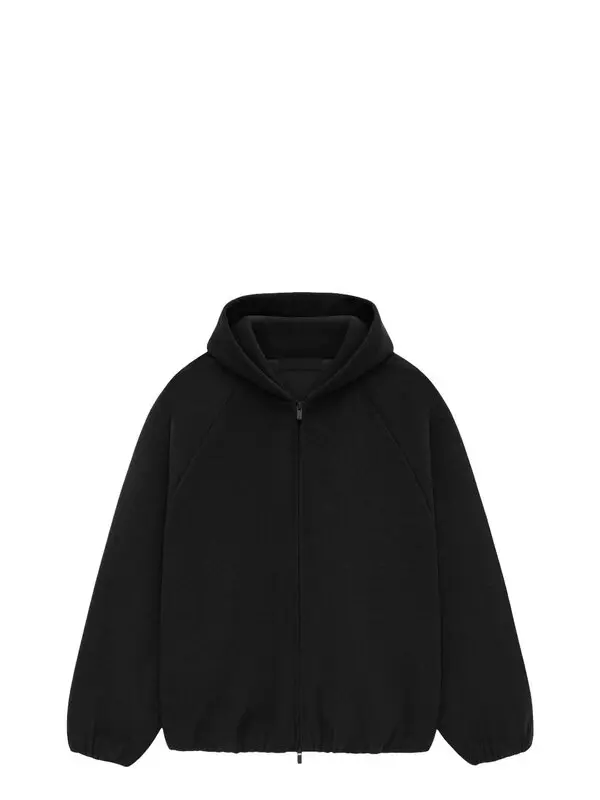 Fear Of God Relaxed Brushed Hooded Jacket - Black