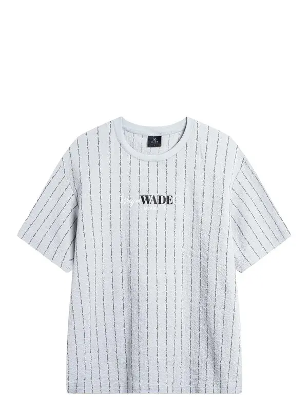 LI-NING Way Of Wade Striped Graphic T-shirt 'grey - Grey/black