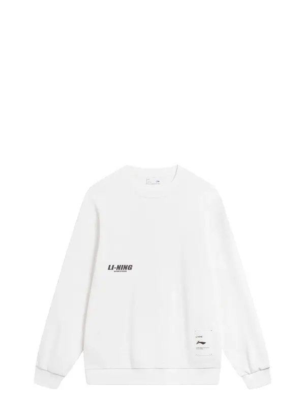 LI-NING Anything Is Possible" Graphic Sweatshirt - White/black