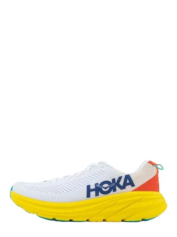 Hoka One One Rincon 3 Athletic Sneakers - White/eggnog