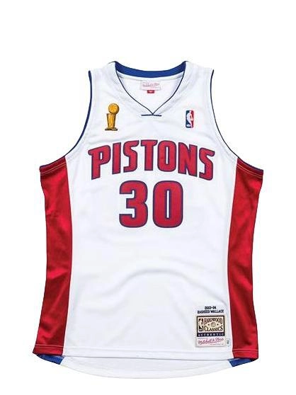 Mitchell & Ness Detroit Pistons 03-04 Ben Wallace Jersey - Default Colorway
