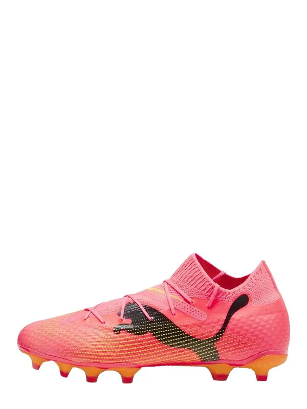 PUMA Future Pro Fg/ag Lace Up Soccer Sneakers - Pink/black/orange