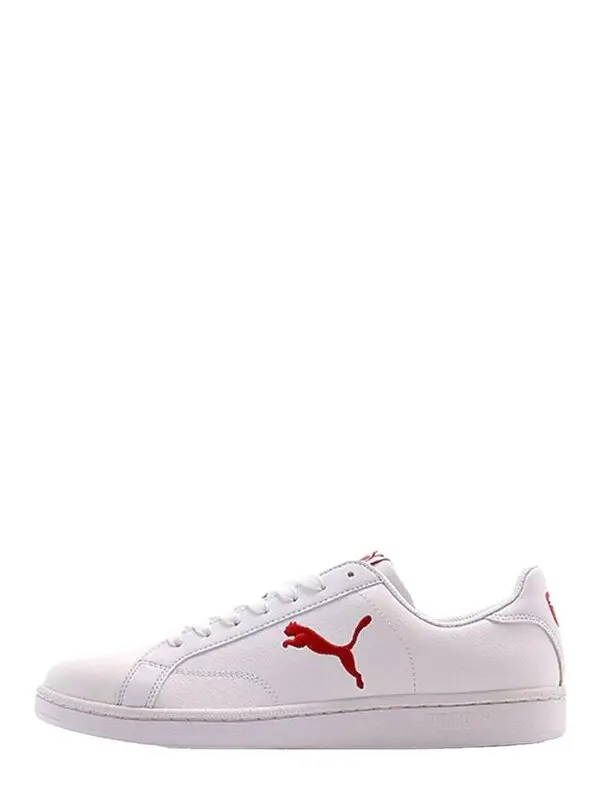 PUMA Smash Cat L Sneakers - White/red