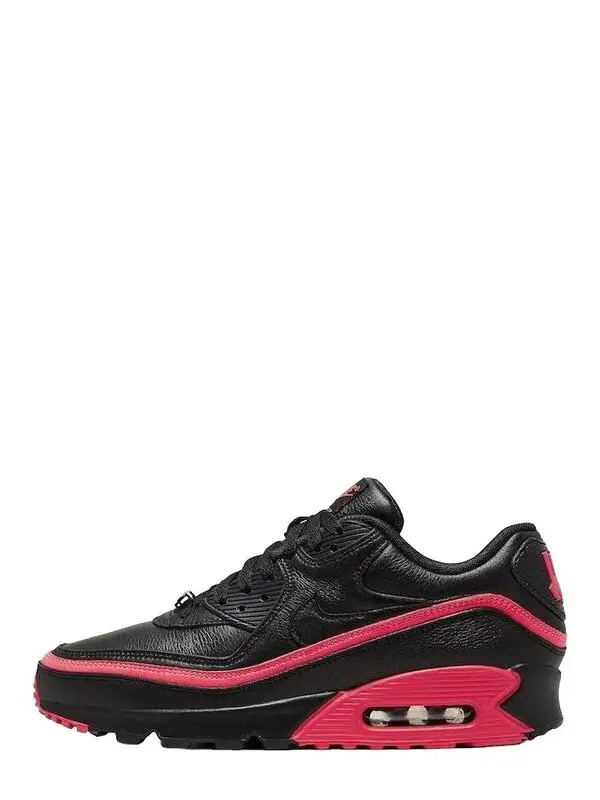 Nike Undefeated X Air Max 90 "black Solar Red" Sneakers - Black/solar Red