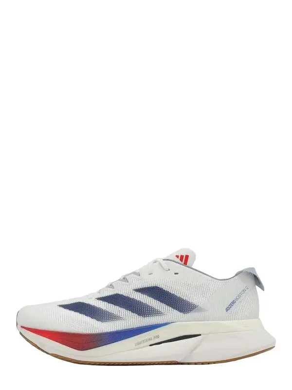 Adidas Adizero Boston Sneakers - Core White/dark Blue/pure Ruby
