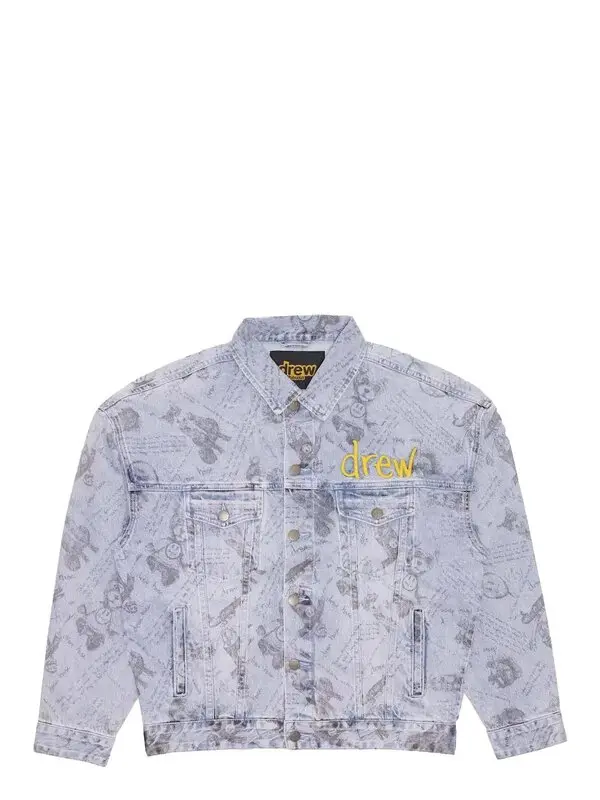 Drew House Idears" Trucker Jacket - Vintage Indigo