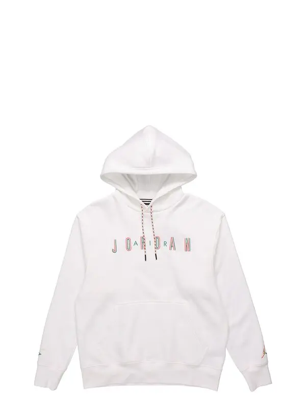 JORDAN Sport Dna Fleece Lined Hooded Pullover - White