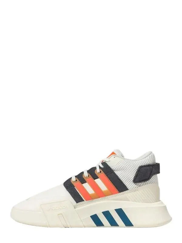 Adidas Originals Eqt "white" Sneakers - Cream/black/orange