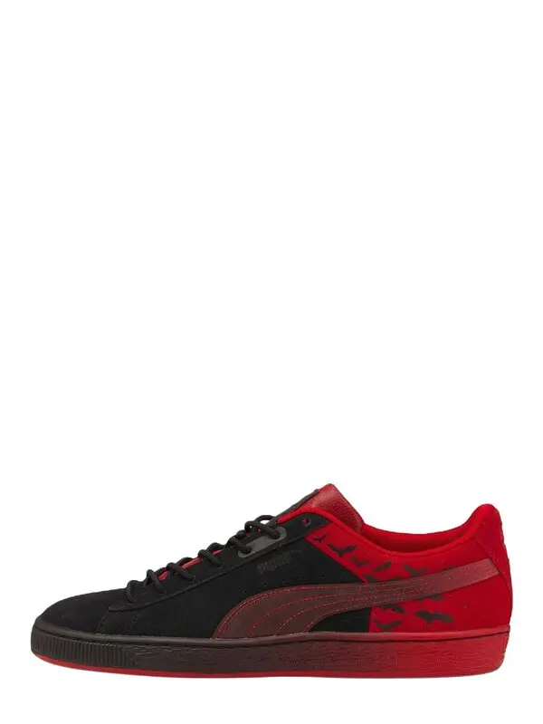 PUMA X Batman Suede Classic "black Barbados Cherry" Sneakers - Red/black