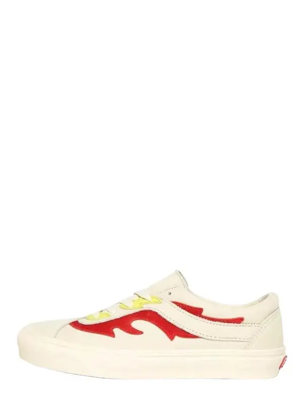 VANS Bold Ni "flamethrower" Sneakers - Creamyellow/red
