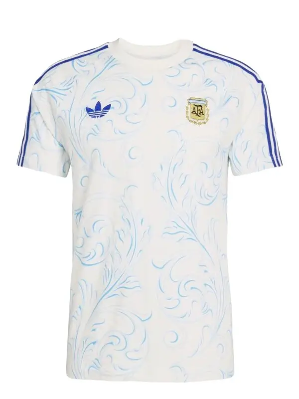 Adidas Argentina 2026 All Over Print T-shirt - Off White
