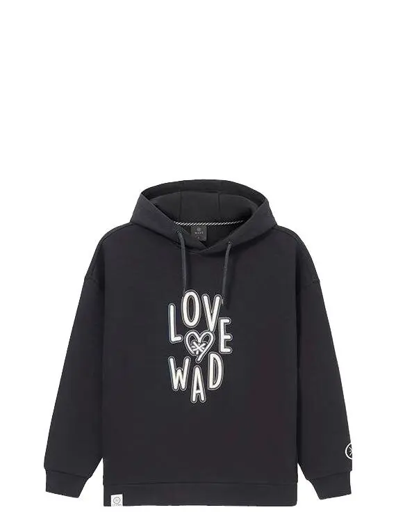 LI-NING Wade Series Loose Pullover Hoodie - Black/white
