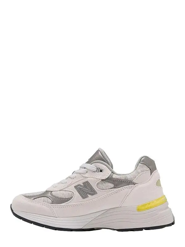 NEW BALANCE 992 Made In Usa "white Cyclone - Gray/white/yellow