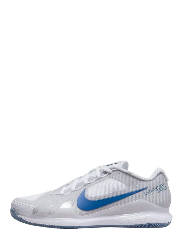 Nike Nikecourt Air Zoom Vapor Pro Tennis Shoes - Grey/blue