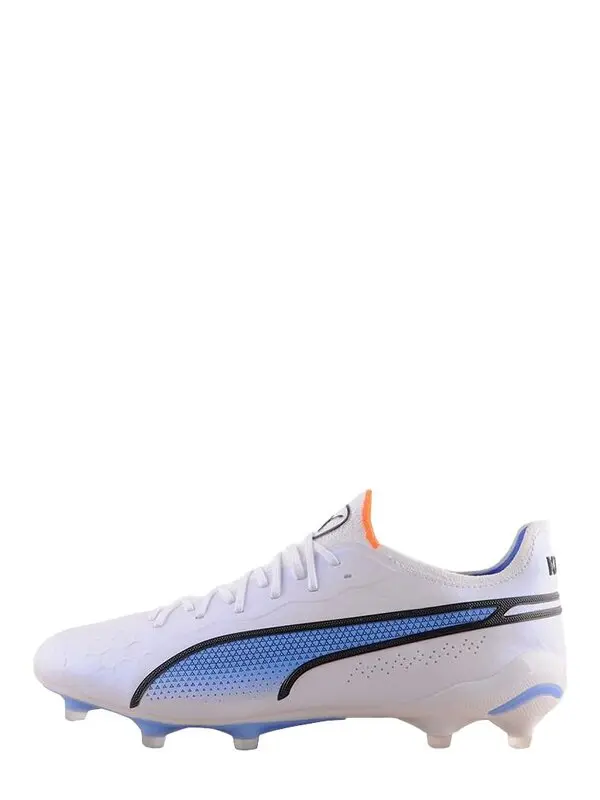 PUMA King Ultimate Fg Athletic Shoes - White/blue
