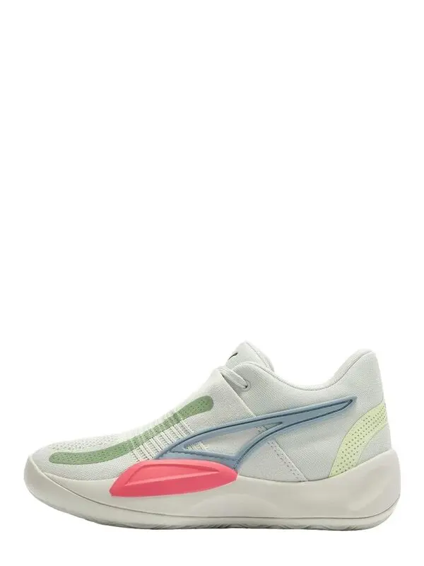PUMA Rise Nitro Basketball Sneakers - White/gray