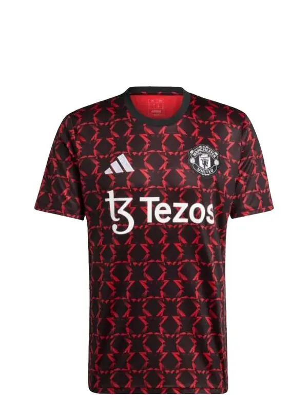 Adidas Manchester United Pre-match Soccer Jersey - Black/red