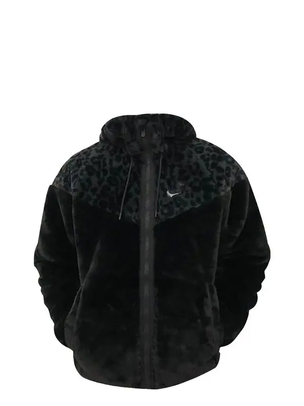 Nike Leopard Print Splicing Zip Jacket - Default Colorway