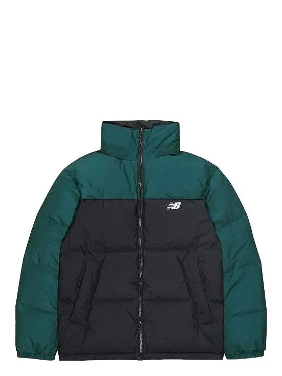 NEW BALANCE Classic Reversible Puffer Jacket - Black/green