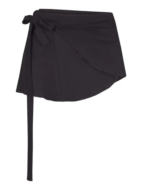 Nike X Skims Stretch Knit Wrap Skirt - Obsidian