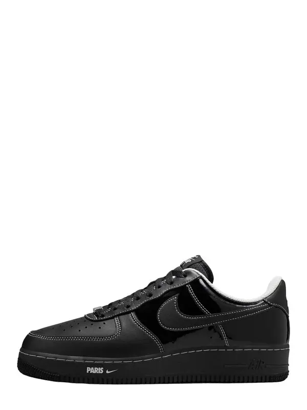 Nike Force 1 Low 'city Pack Paris Patent - Black/white
