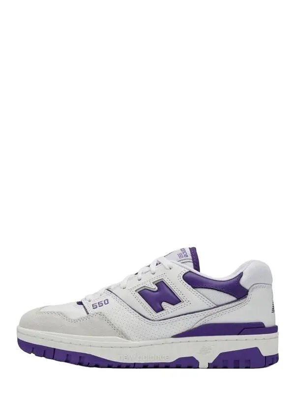 NEW BALANCE 550 Low Top Sneakers - White/purple