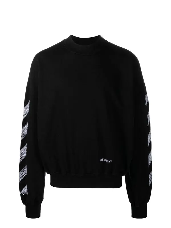 Off-White Scribble Diag Print Sweatshirt - White